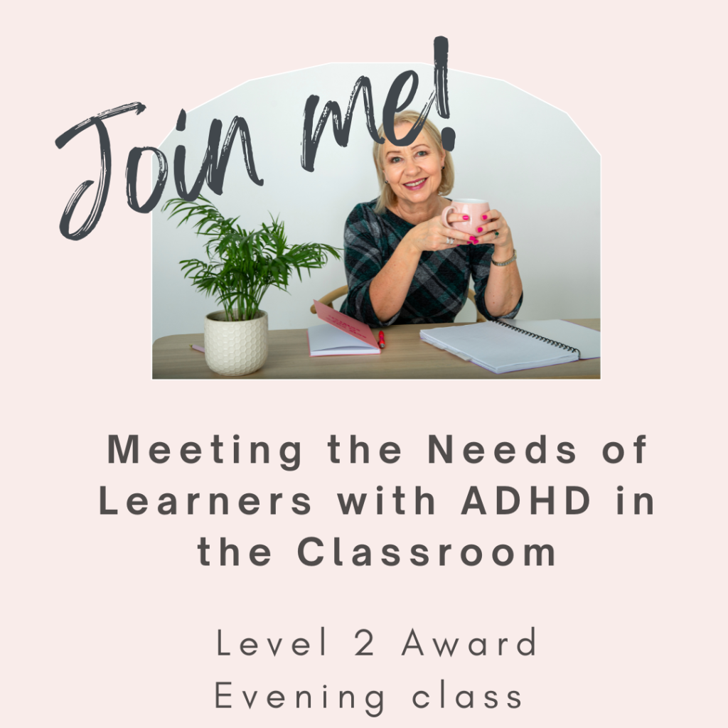 Training for teachers and TAs on ADHD, Autism and PDA. Evening classes live and online, running ...